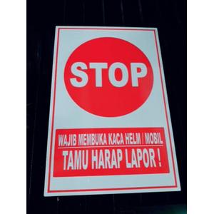 Jual Akrilik Papan Rambu rambu 40x60 - Kota Bekasi - Afrysa | Tokopedia