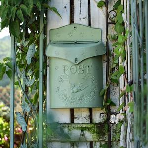 Jual Outdoor Metal Mailbox Farmhouse Design Vintage Style Post Box For ...