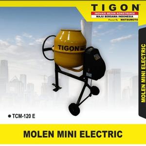 Jual Molen Mixer Mesin Pengaduk Semen Listrik Elektrik Tigon Tcm 120 E ...