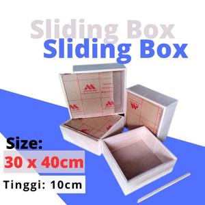 Jual WOODEN BOX (30 X 40 X 10 CM) SLIDING BOX HAMPERS - Kota Surabaya ...