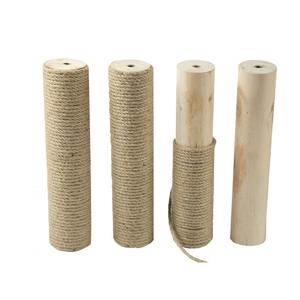 Jual solid wood Cat Scratching Post Cat Tree Sisal DIY Cat Climbing ...