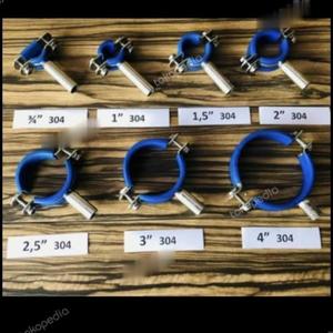 Jual Clamp pipa Holder 3/4" inch Stainless steel 304 / Clamp pipa ...