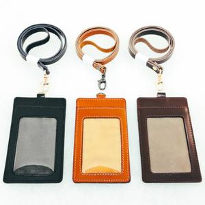 Jual Leather Name Tag/ Tempat Kartu ID Card Holder Dua Sisi Kulit Sapi ...