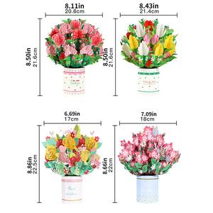 Jual Kartu Ucapan Buket Bunga Artificial Pop-Up 3D Dengan Amplop ...