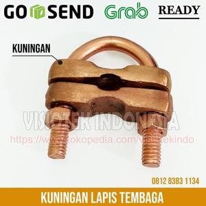 Jual Klem U Bolt 1 hole / Grounding Clamp / Klem U Bolt Rod 1 way ORI ...
