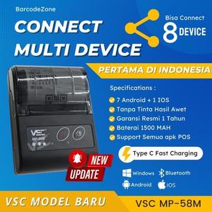 Jual PRINTER KASIR THERMAL BLUETOOTH 58MM VSC MP-58M RPP02N - CETAK ...