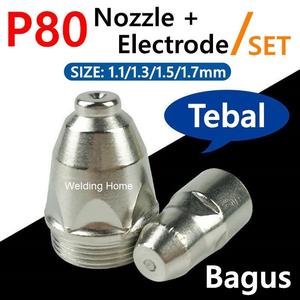 Jual P80 Nozzle Electrode Plasma Cutting 1SET P-80 P 80 1.3mm 1.5mm 1 ...