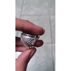 Jual emban cincin perak 925 asli handmade model simpel motif garis ...