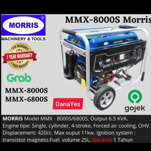 Jual MORRIS GENSET MMX-8000S BENSIN/ GASOLINE GENERATOR 6.5 KVA - Kota Surabaya - Obe.Shop ...