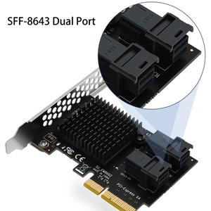 Jual Rx PCI Express X4 Ke Dual SFF 8643 20 / 30Gb Riser Card PCI-E 4X ...