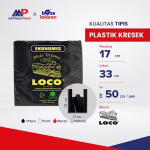 Jual rk kantong plastik kresek loco ekonomis tipis ukuran 17 x 33 cm ...