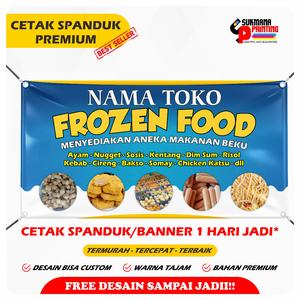 Jual [FREE DESAIN] CETAK SPANDUK BANNER FROZEN FOOD SOSIS NUGGET - 200 ...