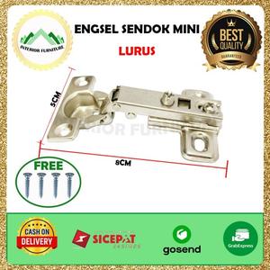 Jual Engsel Pintu Lemari Kecil / Engsel Sendok Mini 26mm (1Pcs) FREE ...