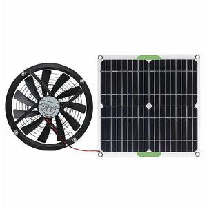 Jual FS 12V 25CM Large Air Volume Exhaust Fan Solar Powered Fans for ...