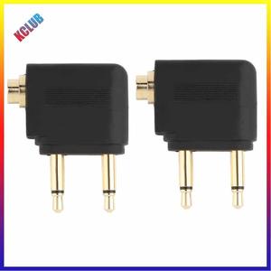 Jual 2 Buah Colokan Headset Headphone Earphone Pesawat Maskapai Adaptor ...