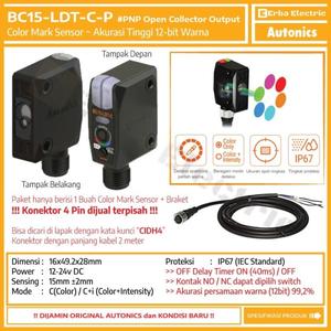 Jual Autonics BC15-LDT-C-P Photo Sensor Color Mark Warna RGB NPN Resmi ...