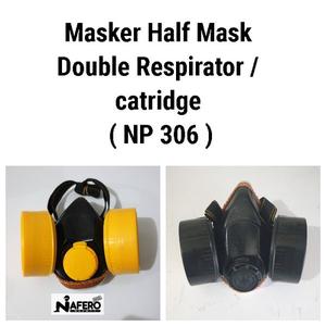 Jual Masker Respirator Anti Debu Gas Beracun Asap Np 306 Double Filter ...