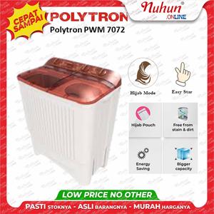 Jual Mesin Cuci 2 Tabung Polytron PWM 7072 7kg Original Garansi Resmi ...