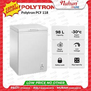 Jual Chest Freezer Polytron PCF 118 Kapasitas 100 Liter Garansi Resmi ...