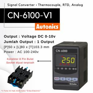 Jual Autonics CN-6100-V1 Isolated Converter Signal Thermocouple RTD Analog - Jakarta Barat ...