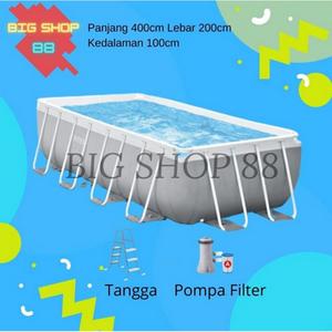 Jual KOLAM RENANG PORTABLE KOLAM RENANG FRAME BESAR PRISM FRAME POOL 4 ...