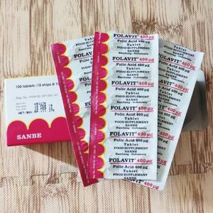 Jual Folavit Tablet 400 mcg. Kemasan Strip isi 10 Tablet. ASAM FOLAT ...