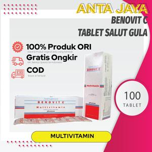 Jual Benovit C Multivitamin Vitamin B Kompleks dan Vitamin C 100 kaplet ...