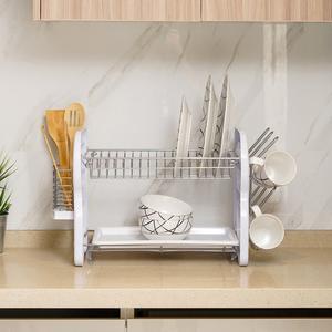Jual Rak piring 2 tingkat Rak peniris piring dish drainer rack ...
