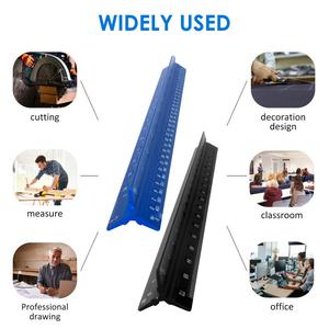 Jual Penggaris Segitiga Aluminium Aloi, 2 Pak Penggaris Gambar Ukiran ...