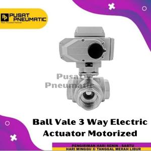 Jual Motorized Electric Actuator On Off Ball Valve 3 Way T Port 1 Inch - Jakarta Barat - Pusat ...
