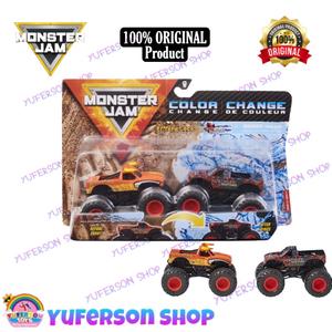 Jual Monster Jam Color Change True Metal 2 Pack El Toro Loco VS ...