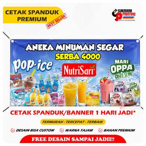 Promo CETAK SPANDUK BANNER JUAL ANEKA MINUMAN SEGAR KEKINIAN - Kab ...
