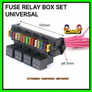 Jual Fuse box Relay set universal. Tempat sekring dan relay mobil ...