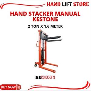Jual Hand Stacker Manual 2 Ton x 16 Meter Hand Lift Forklift Hydraulic ...