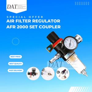 Jual Pneumatic Air Filter Regulator AFR 2000 Set Coupler High Quality ...
