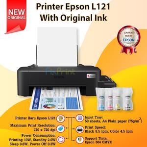 Jual Printer Epson L121 A4 Ink Tank L 121 l121 Infus System Garansi ...