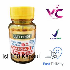 Jual Ulti Pride Omega3 Fish Oil 1000mg Omega 3 1000 MG 100 Kapsul Lunak ...