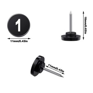 Jual Stat 100Pcs Pin Peta Pushpins Angka Bulat Untuk Papan Buletin ...