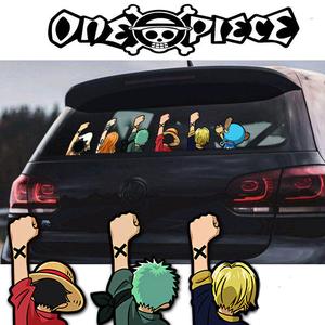 Jual One Piece Stiker Mobil Stiker Kartun Luffy Chopper Kembali Jendela ...