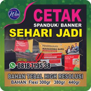 Jual CETAK BANNER SPANDUK SEHARI JADI CEPAT KUALITAS HIGH RES - Flexy 320gr - Jakarta Barat ...