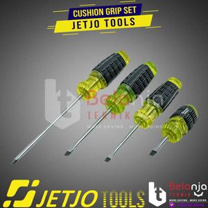 Jual JETJO TOOLS Obeng Gagang Karet Set 7 Pcs Cushion Grip Set Plus ...