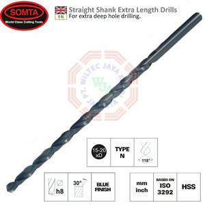 Jual SS Drill Long / Mata bor besi Long 11.5mmx250mm HSS merk SOMTA ...