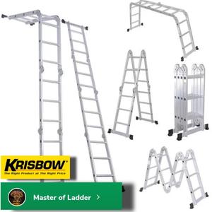 Jual Krisbow Tangga Lipat Alumunium 33 meter Multipurpose ladder Murah ...
