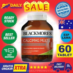 Jual BLACKMORES CALCIMAG CALCI MAG MULTI CALCIUM KALSIUM TULANG - 60 ...