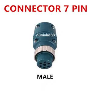 Jual Plug+Socket Konektor 7 Pin Mig Male+Female Connector 7pin Pana 1 ...