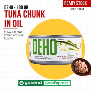 Jual Deho Chunk Tuna in Oil / Ikan Tuna Kaleng dalam Minyak 180 gram ...