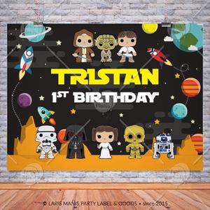 Jual 0_0 Backdrop Banner Spanduk Ulang Tahun Star Wars _ - 2x2 - Kota ...