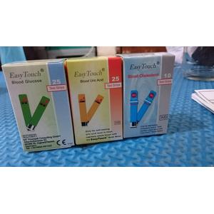 Jual New Strip Easy Touch gula asam urat Kolesterol refill stik Glucose ...