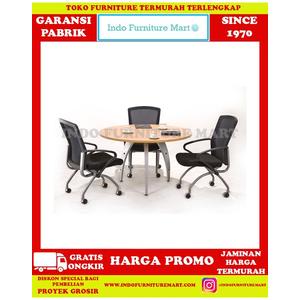 Jual Meja Rapat Ruang Meeting Table Kantor Conference Bulat Aditech Fm ...