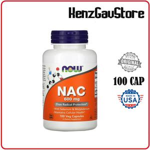 Jual NAC 600 MG NOW FOODS 250 Veg Capsules - 100 CAPSULES Limited ...